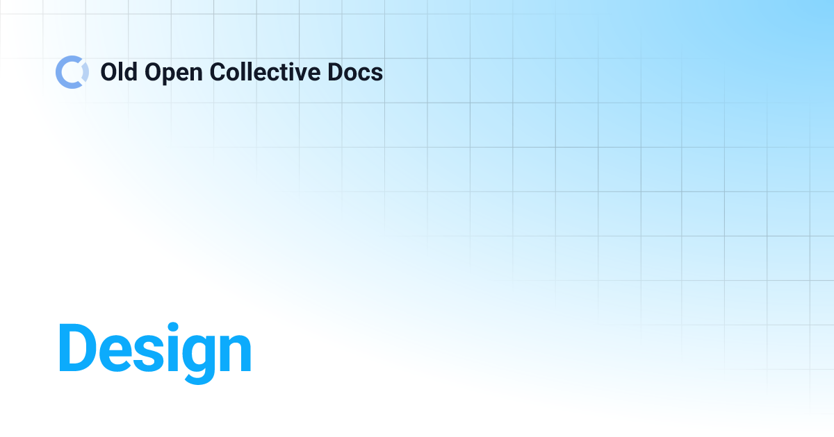 Design | Open Collective Docs